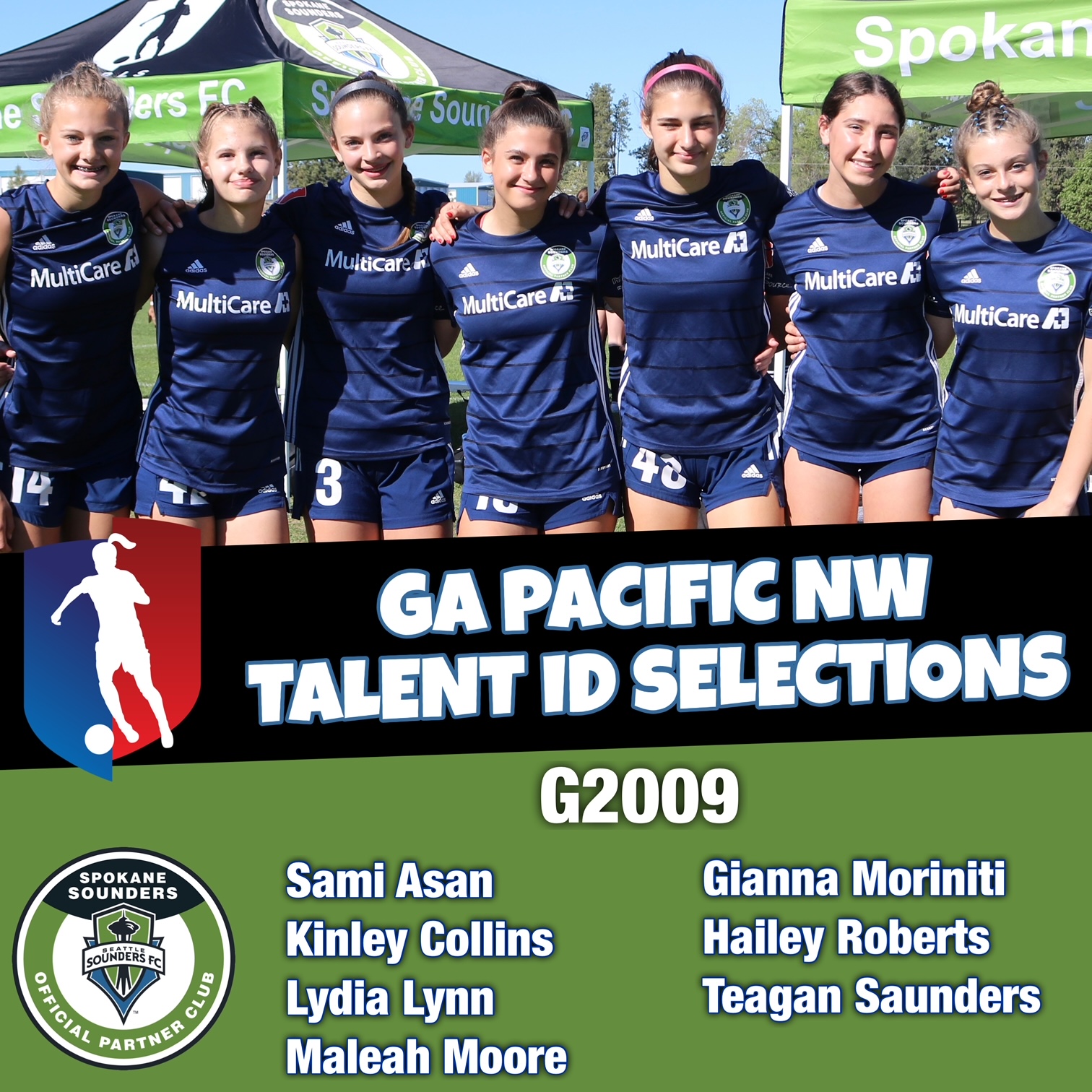 24 Players Named GA Talent ID Selections - Spokane Sounders Soccer Club