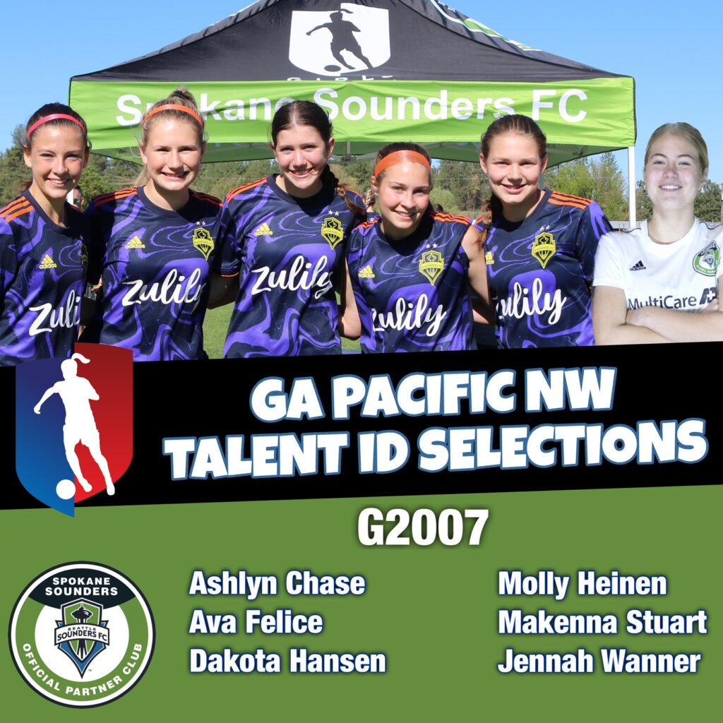 24 Players Named GA Talent ID Selections - Spokane Shadow Soccer Club